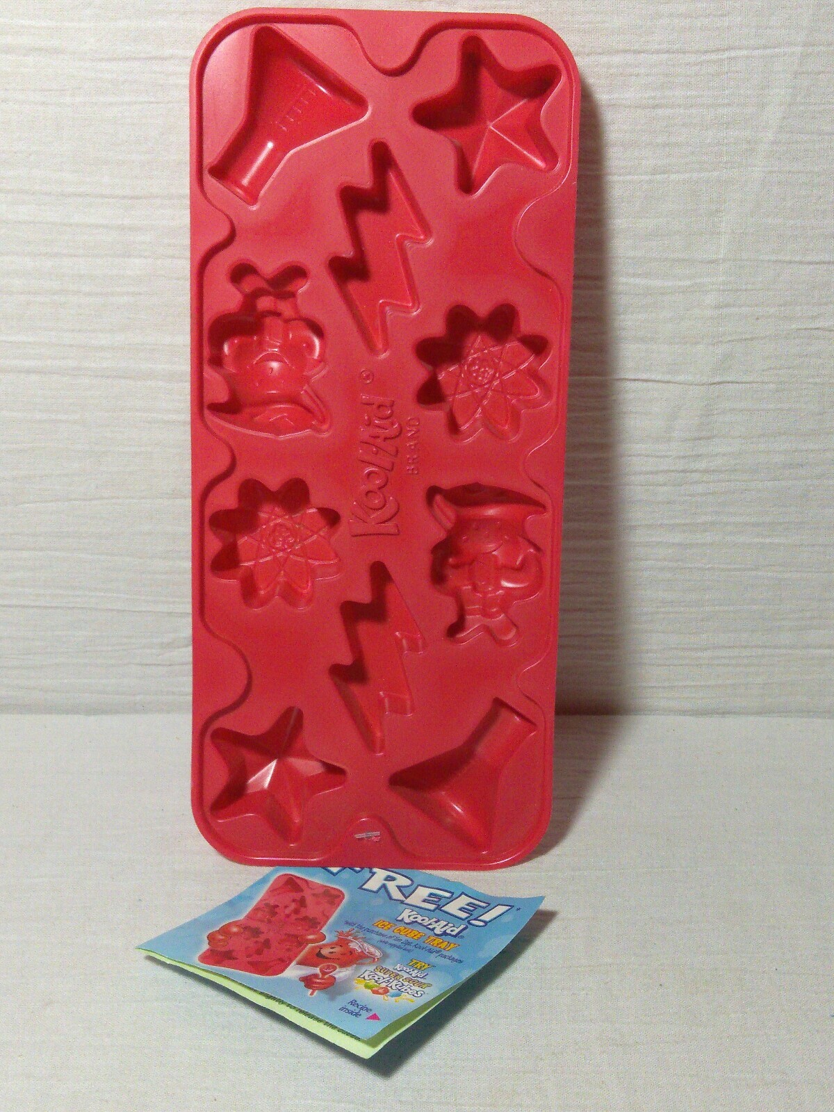 Kool Aid Ice Trays Red Plastic Mold Mad Scientist 2004 Promo ...