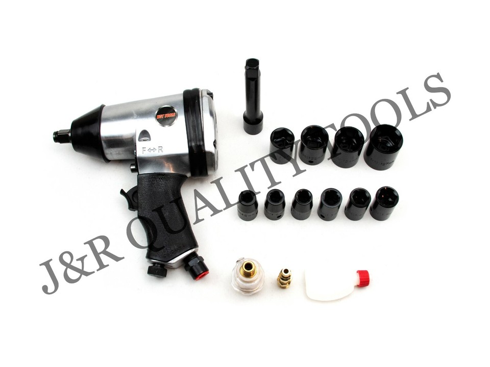 1/2" AIR IMPACT WRENCH GUN KIT SOCKETS W/CASE | eBay