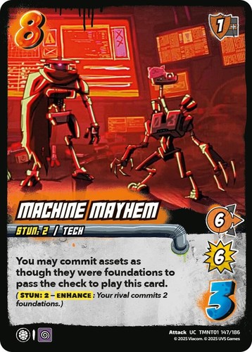 Normal - Machine Mayhem - TMNT01 147/186 - Teenage Mutant Ninja Turtles ...