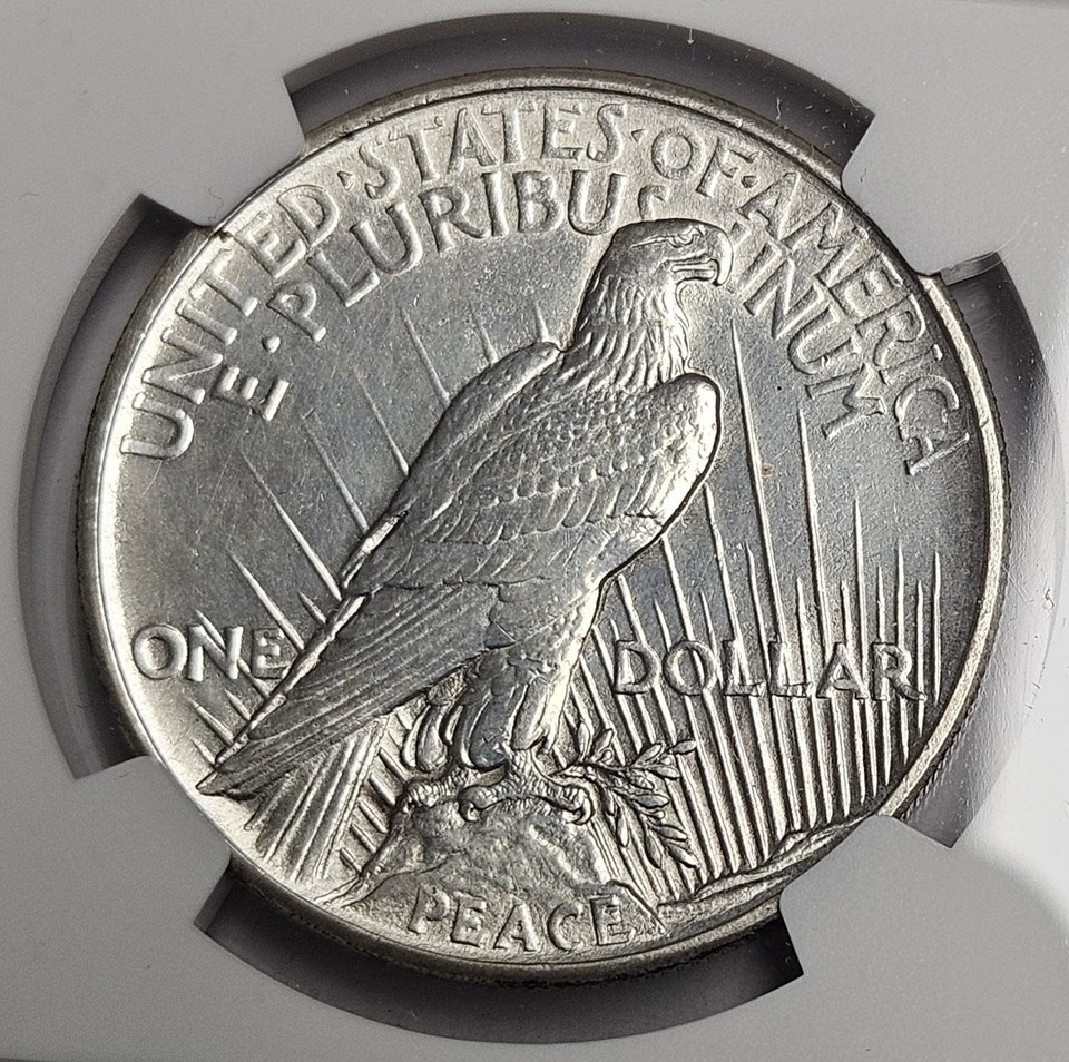 1921 P Philadelphia Mint Peace Silver Dollar High Relief NGC AU Details ...