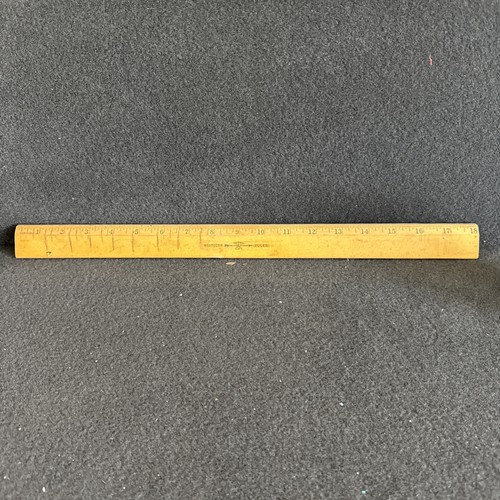 Vintage WESTCOTT Wood Ruler 18" with Metal Edge | eBay