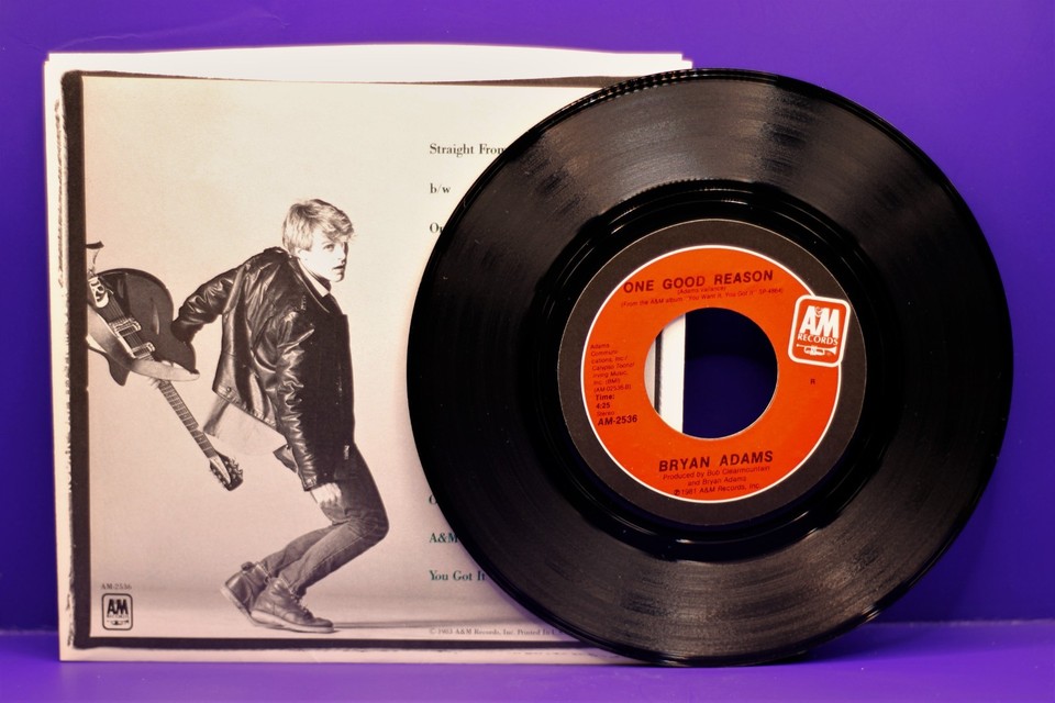 BRYAN ADAMS Straight From The Heart 45 RPM w/PS A&M 2536 NM/UNPLAYED | eBay