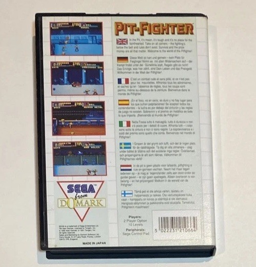 Pit-Fighter - Sega Master System - PAL - TESTED | eBay UK