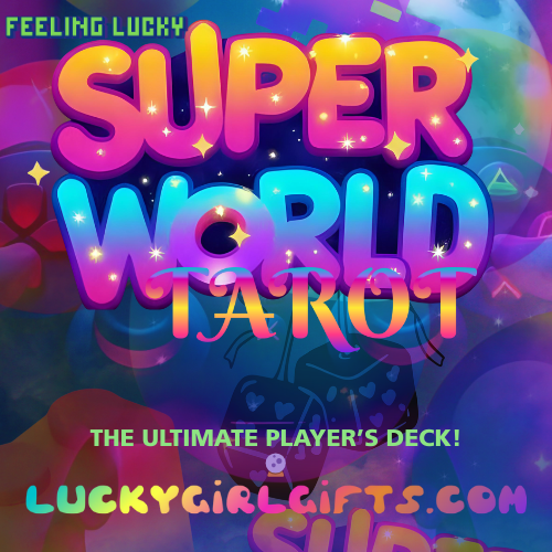 SUPER WORLD TAROT DOUBLE PLAY Tarot Plus Oracle Deck retro games by ...