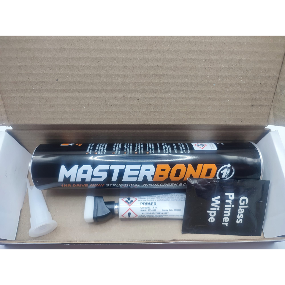 MASTERBOND Windscreen Bonding Kit Car Van Bus Lorry Glass Fitment Glue ...