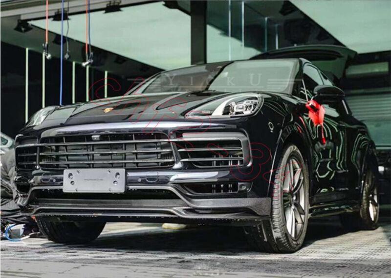 For Porsche Cayenne Coupe 20-22 Carbon Fiber Front Bumper Lip Splitter ...