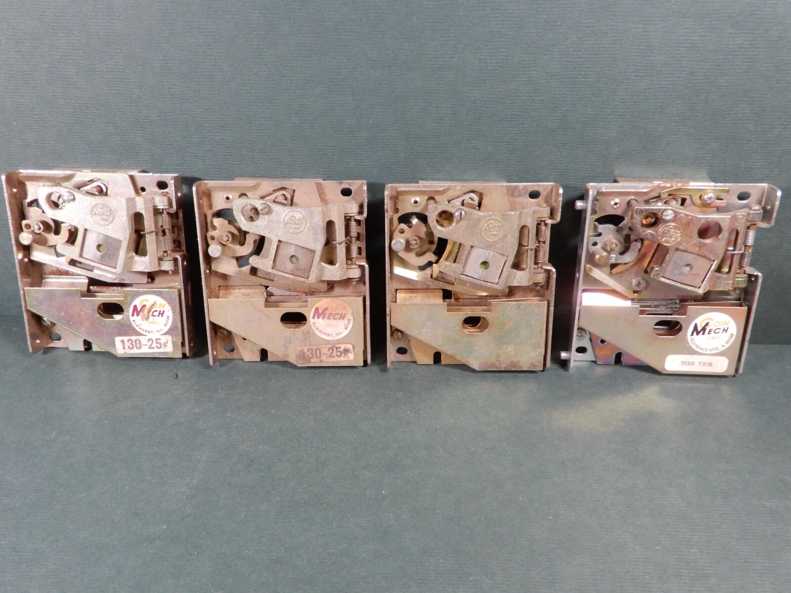 Coin Mech Vintage 25¢ Pinball Coin Mechanisms (4) For Parts/Repair | eBay