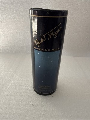 Vintage AVON Night Magic Evening Musk 3.5 Shimmering Perfumed Talc (see ...
