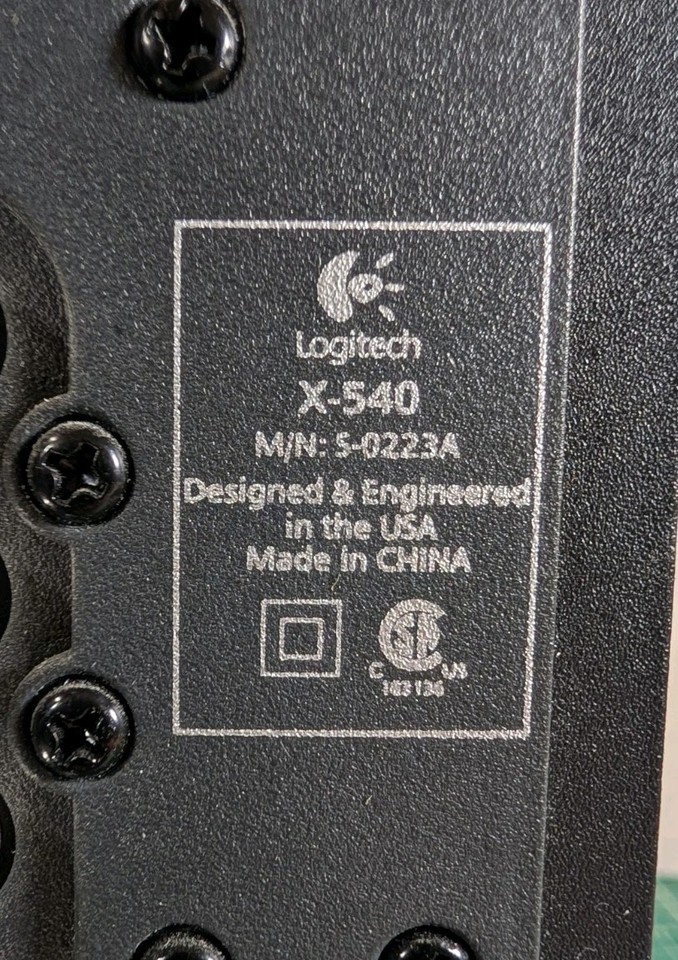 Logitech X-540 5.1 Surround Sound Computer Speakers Complete Working | eBay