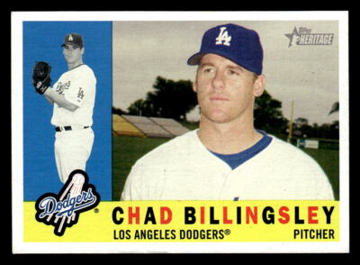 2009 Topps Heritage Chad Billingsley #425 Los Angeles Dodgers Baseball ...