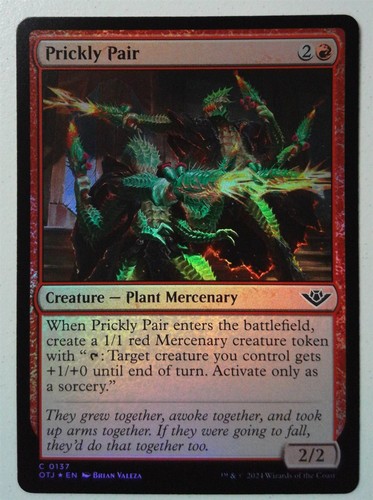 Prickly Pair *FOIL Common* Magic MtG x1 OTJ Outlaws of Thunder Junction | eBay