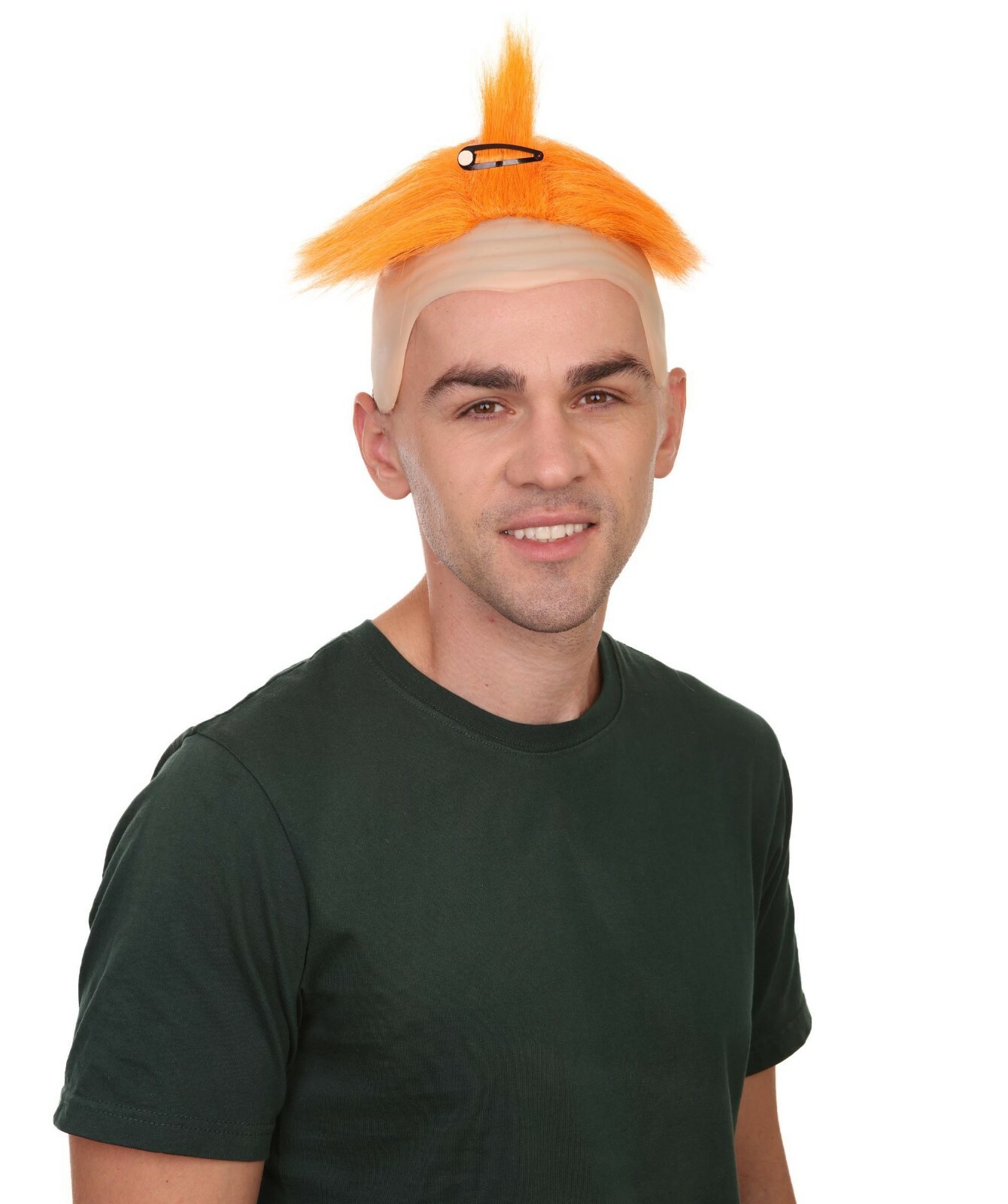 Fanny Clown Orange Bald Wig Halloween Cosplay Party Costume Fancy Dress ...