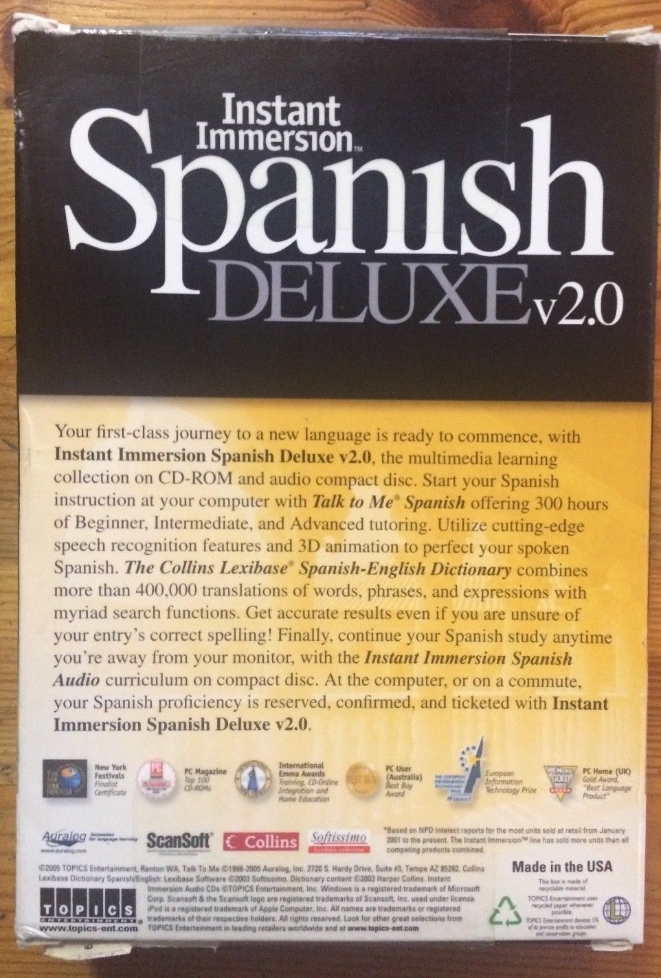 Instant Immersion Spanish Deluxe 2.0 PC Software CD 8 Disc Set | eBay