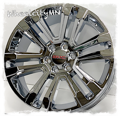 22 inch chrome 2018 2017 GMC Sierra 1500 Yukon Denali OE replica wheels ...