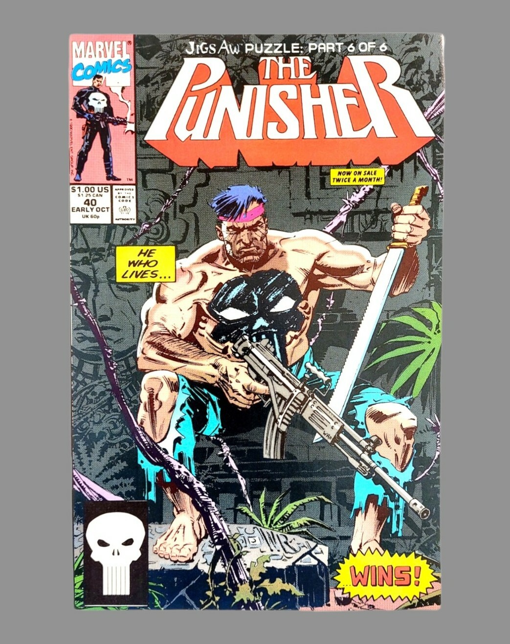 THE PUNISHER JIGS AW PUZZLE: PART 6 OF 6 COMIC BOOK VOL 2 #40 MARVEL ...