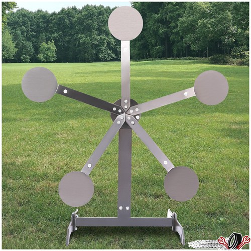 Metal 8" inch Portable Reactive Steel Shooting Target, No Welding