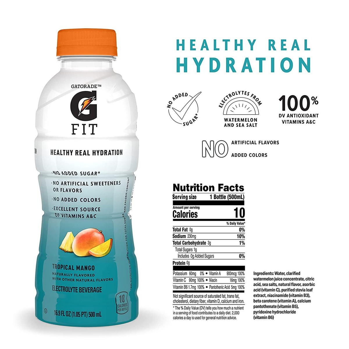 Gatorade Fit Gatorade Fit Electrolyte Beverage, Blackberry Raspberry