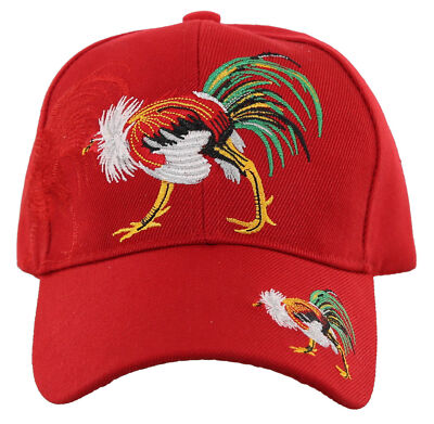 NEW! COCK FIGHT SHADOW BALL CAP HAT A1 RED | eBay