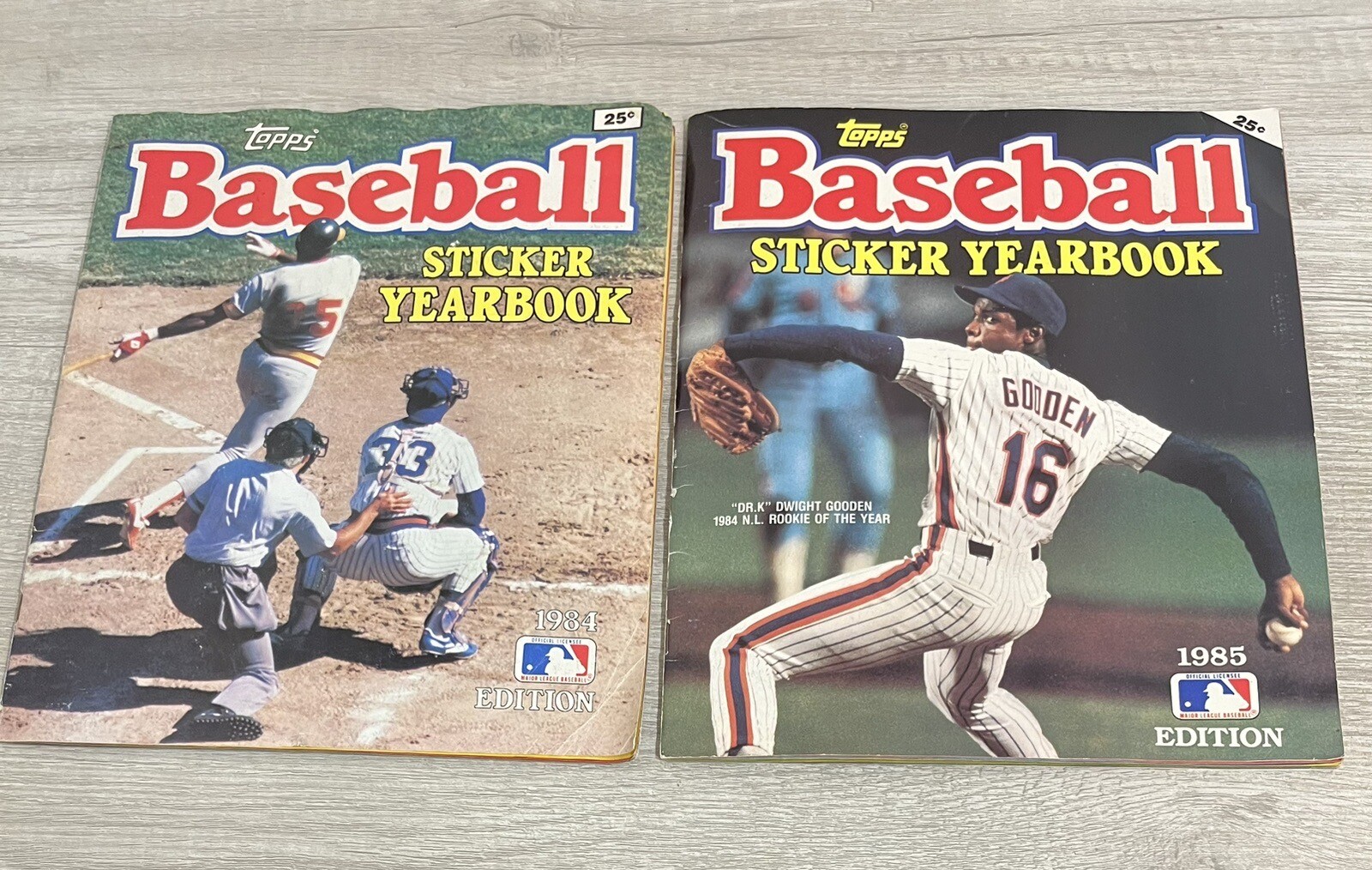 Vintage 1984 & 1985 Topps Baseball Sticker Album Near Complete - Used ...