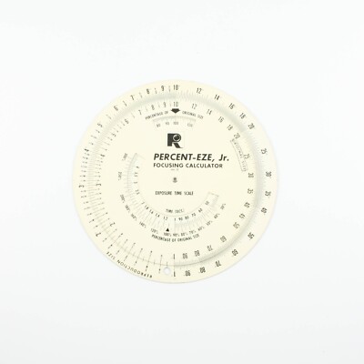 Robertson Percent- Eze, Jr. Focusing Calculator - Vintage Photographic ...