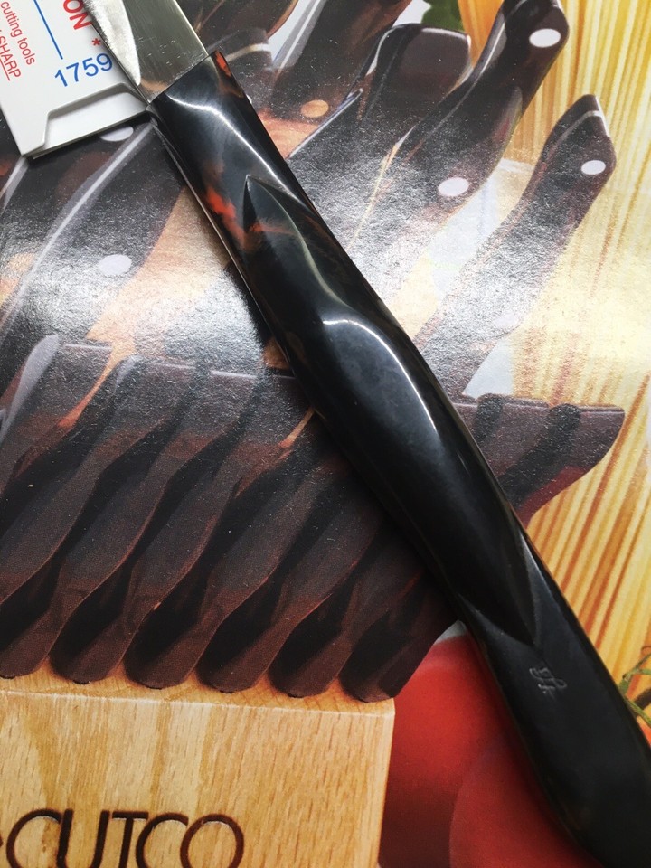 CUTCO 1759 Table/Steak Knife Sharp! DDEdge Classic Orange Swirl Choose ...