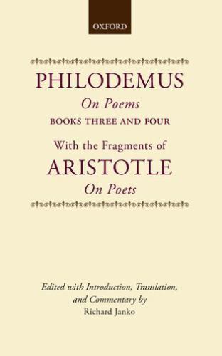 Philodemus Translation Ser.: Philodemus on Poems Books 3-4 Bks. 3 & 4 ...