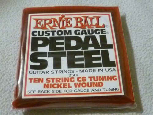 NEW ERNIE BALL CUSTOM GAUGE PEDAL STEEL GUITAR STRINGS SET TEN STRING ...