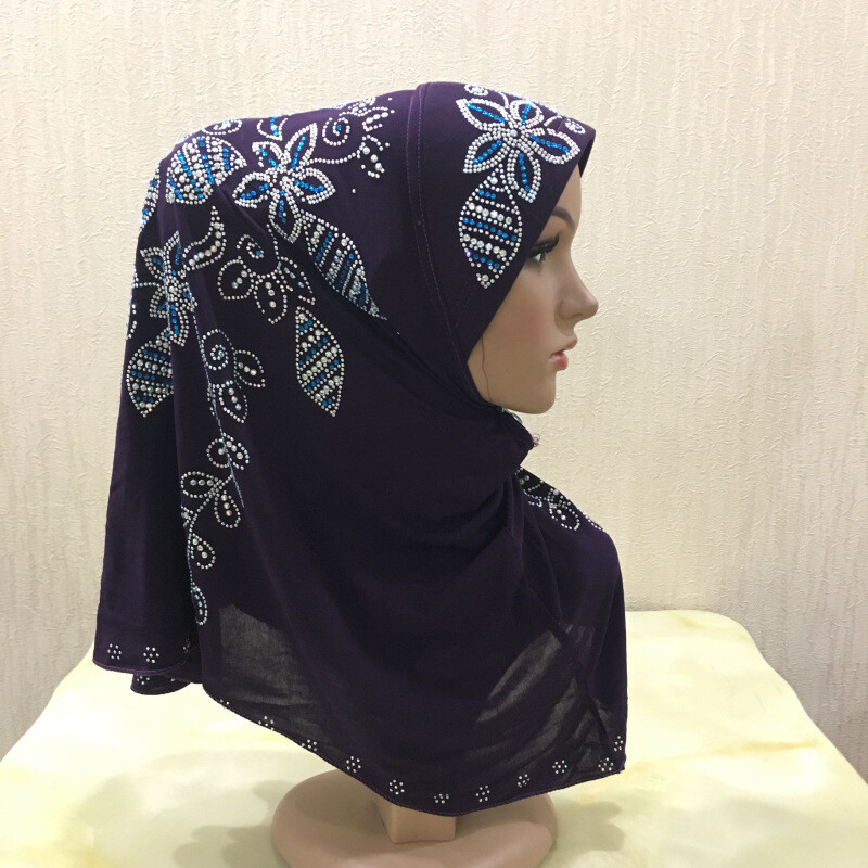 Women Muslim Headscarf Inner Hijab Bonnet Islamic Head Wrap Arab Prayer ...