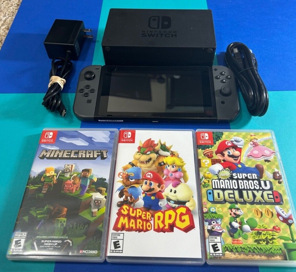 Nintendo Switch 32GB Gray Console Bundles! Build Your Own Bundle! | eBay