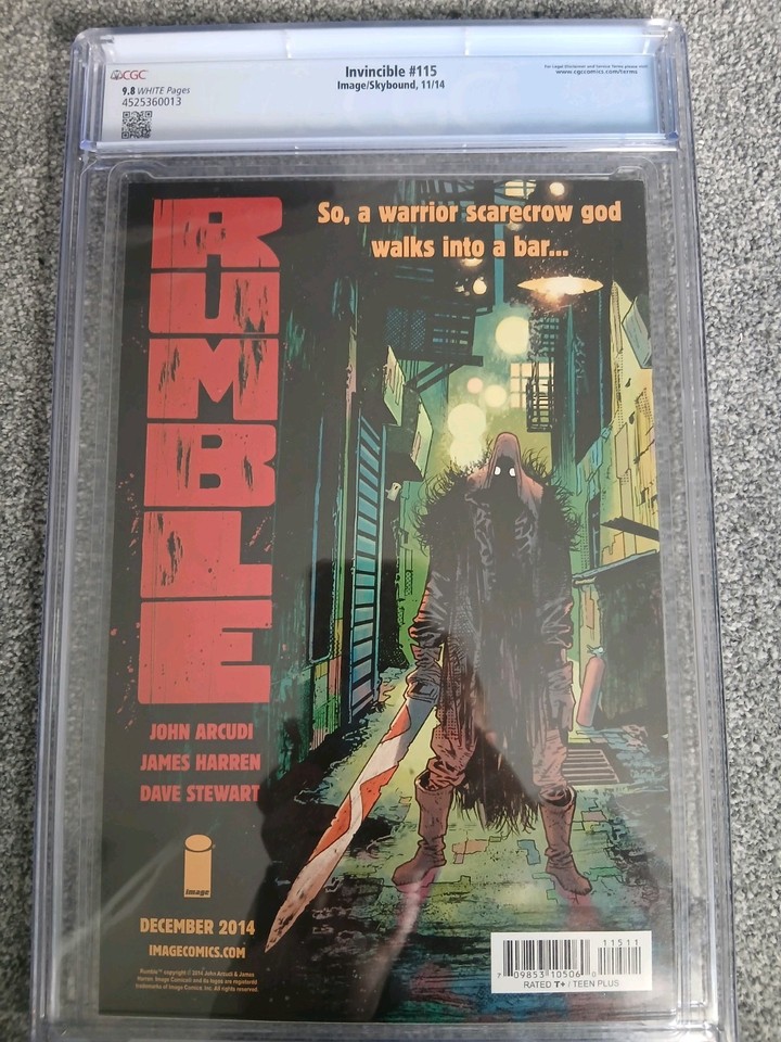 Invincible #115 CGC 9.8 White Pages 1st Battle Beast Cover | eBay UK