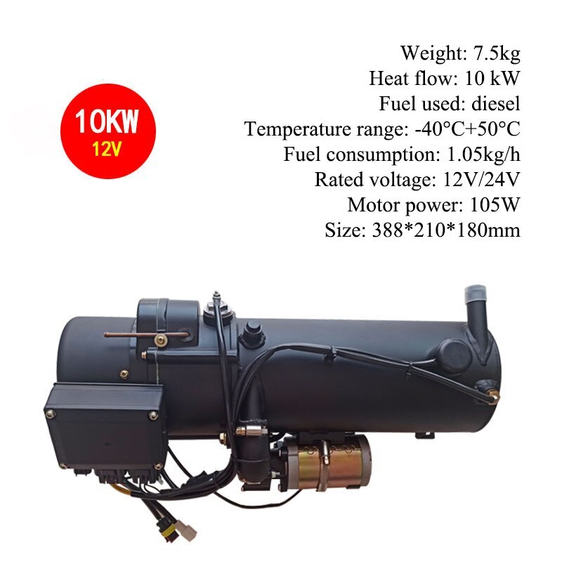 24V Car Parking Fuel Heater Truck 12V Diesel Heating Onboard Heater ...