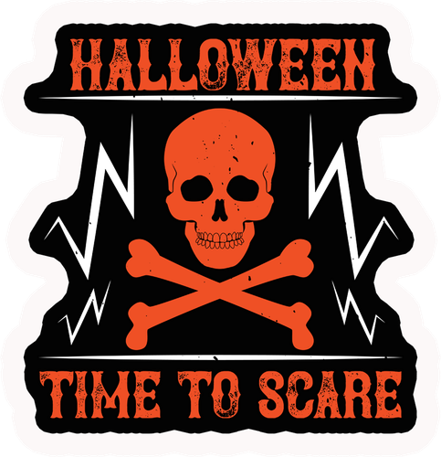 2 x Halloween Time To SCar Bumpere - Novelty Car Bumper Funny Sticker ...