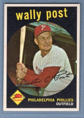 1959 Topps #398 Wally Post VG-EX (WA0R243) | eBay