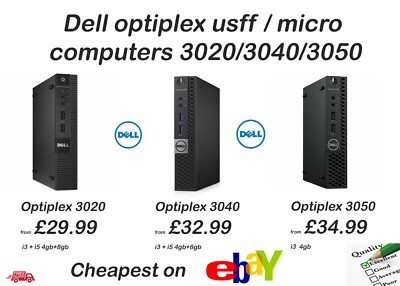 Dell optiplex usff ,micro,pc,computers 3050, 3040 , 3020 | eBay