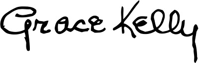 Grace Kelly Autograph Signature VINYL DECAL Bumper Stickermovie star ...