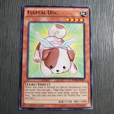 Fluffal Dog NECH-EN017 1st Edition Rare Yugioh MP | eBay