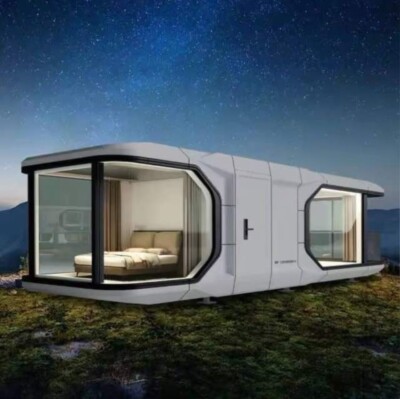 Modern Luxury Galvanized Capsule house With 2 Bedrooms, Balcony ...
