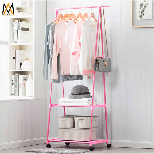 Garment Hanger Clothes Rack Heavy Duty Wardrobe Storage Stand Closet ...