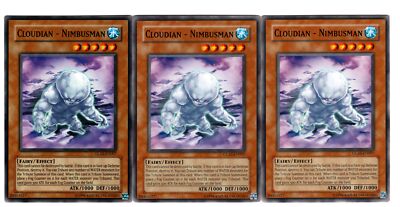 Yugioh- 3X Cloudian - Nimbusman - Common - Unlimited - GLAS-EN007 - Near Mint | eBay