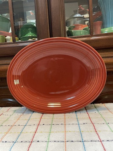 Fiesta Oval Platter Medium Paprika Excellent Condition 11 5/8 Inches ...