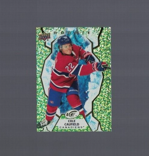 Cole Caufield Montreal Canadiens 2021-22 Upper Deck Ice Green Rookie ...