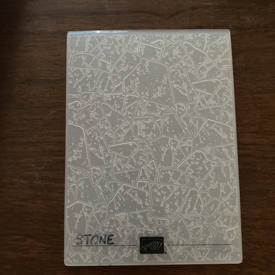 Stampin Up! Stone Textured Embossing Folder (folder only) | eBay