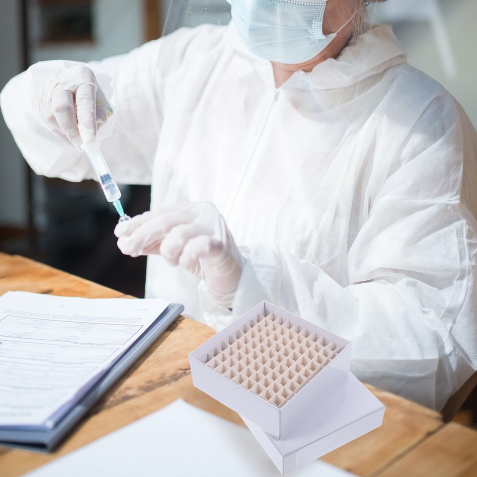 Microcentrifuge Tube Storage Box Tubes for Laboratory Use Holder Rack ...