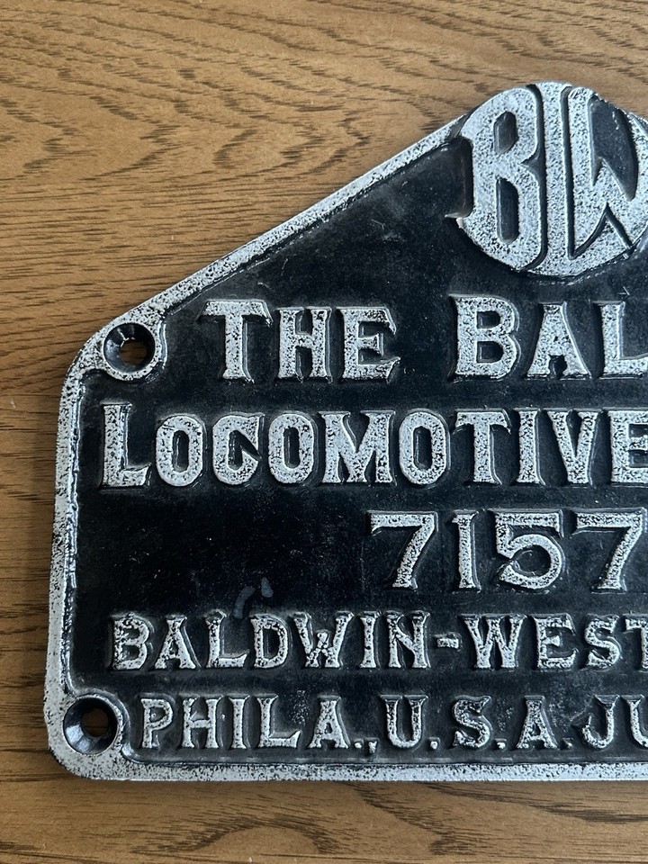 The Baldwin Locomotive Works Sign | eBay