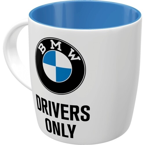 Nostalgic Art BMW Drivers Only 330ml Ceramic Mug Office Tea/Coffee ...