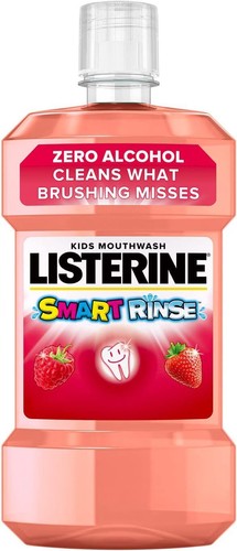 Listerine Smart Rinse Mild Berry Mouthwash (500ml), Kids 500 ml (Pack ...