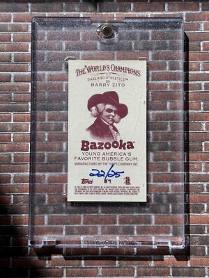 2006 Allen & Ginter Bazooka Back Mini /25 Barry Zito Oakland Athletics ...