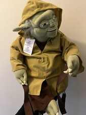 Disney Parks Star Wars Tours Yoda Jedi Master Backpack Plush Authentic ...