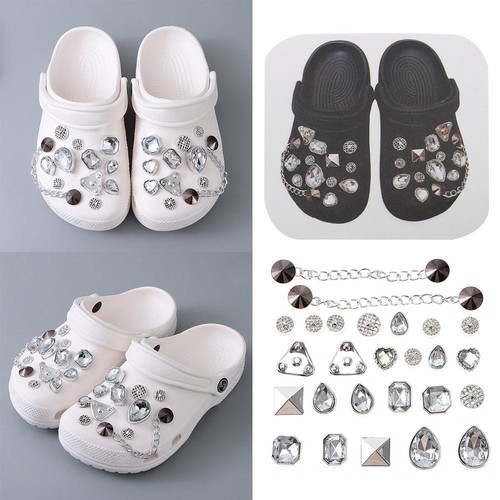 Decorations Diamond DIY Shoes Chain Decor Shoes Charms For Croc Shoes ...