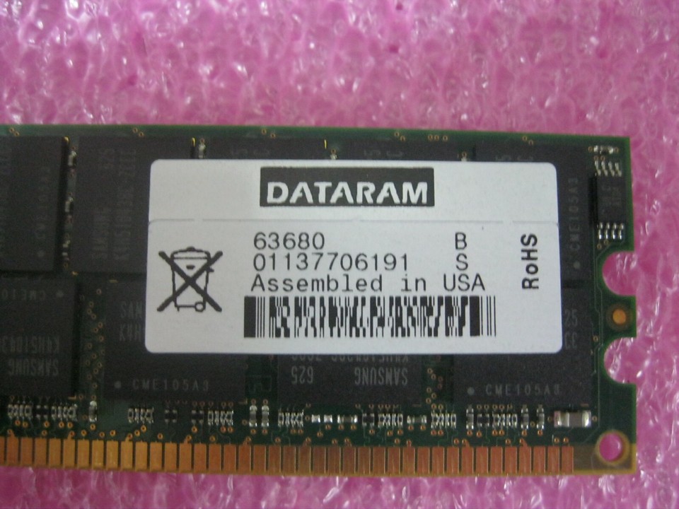 DATARAM 63680 4GB Memory Kit ( 2 x 2GB Dimm ) PC2700 / 333 184P ECC | eBay